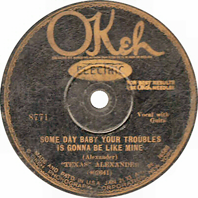 Illustrated 'Texas' Alexander discography